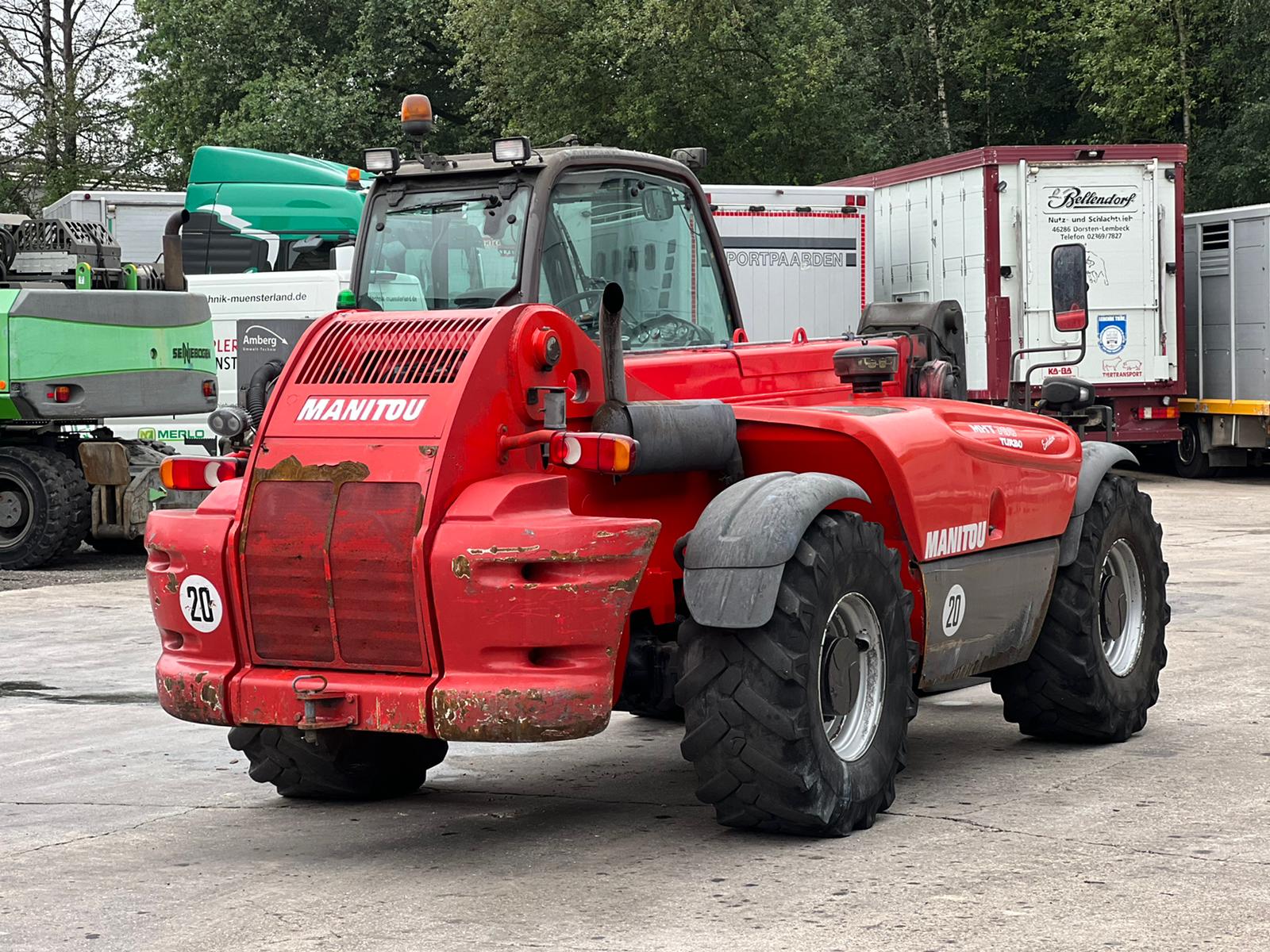 2012,MONITOU MHT 780 TURBO CLOSED CAB TELESCOPIC LOADER WITH PALLET ...